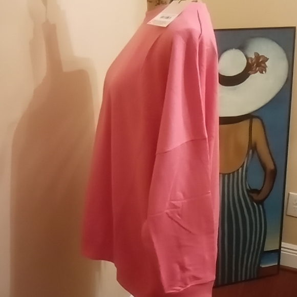 Missguided | Tops | Pink Drop Shoulder Oversized Sweatshirt | Poshmark